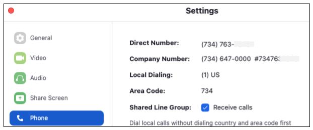Shared Line Groups: Turn on Receive Calls | ITS Documentation